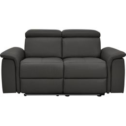 OTTO home 2-Sitzer &raquo;Pareli 172cm, manuelle u. elektr. Relaxfunktion&laquo; USB, Kopfteil-Verstellung, LED, in Echtleder, Kunstleder, Web braun Kunstleder B/