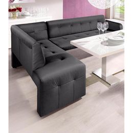 exxpo - sofa fashion Essbank &raquo;Barista, bequem und elegant, hohe Bodenfreiheit&laquo; Eckbank Barista bequem und elegant, hochwertige Detailverarbeitung grau