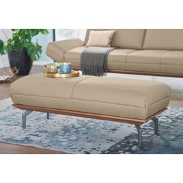 Creation BY ROLF BENZ Polsterhocker &raquo;CR.420, Designhocker, Sitzhocker&laquo; in 2 Bezugsqualit&auml;ten, Holzrahmen in Eiche Natur oder Nussbaum beige NaturLEDER