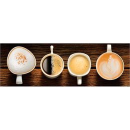 ANDIAMO L&auml;ufer &raquo;Kitchen&laquo; rechteckig 3 mm H&ouml;he Vinyl-K&uuml;chenl&auml;ufer, moderne K&uuml;chenmotive, Pasta, Gew&uuml;rze, Kaffee braun B : 50cm 1 Stk., 3mm, L: 150cm