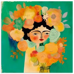 Artland Wandbild &raquo;Das Fl&uuml;stern der Bl&uuml;te&laquo; Bilder von Frauen 1 Stk. tlg. als Alubild, Leinwandbild, Poster, Wandaufkleber in verschied. Gr&ouml;&szlig;en Alu Dibond B/H/T