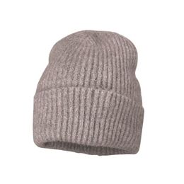 Capo Damen CAPO Strickm&uuml;tze Dezente Melange-T&ouml;ne, Grobstrick grau Einheitsgr&ouml;&szlig;e