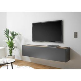 Home Affaire TV-Schrank &raquo;City/Giron, moderner H&auml;ngeschrank, Lowboard, Wandschrank&laquo; zeitlos, modern, wohnliches Home Office, Breite 150 cm grau FSC -