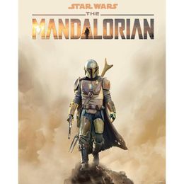 Komar Bild &raquo;Mandalorian Movie Poster&laquo; Disney Star Wars 1 Stk. tlg. Wandbild zur Dekoration im Kinderzimmer - ohne Rahmen bunt Holz, Papier B/H/T: 40cm x 