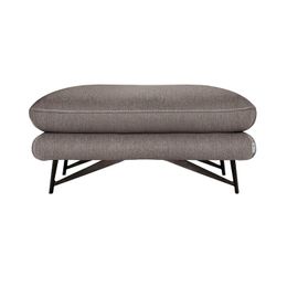 Calia italia Hocker &raquo;Cezanne bequem und elegant, B/T 90/70cm, hochwertiger Designfu&szlig;&laquo; grau B/H/T: 90cm x 90cm x 70cm, Struktur (100% Polyester)