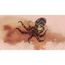 ARCHITECTS PAPER Fototapete &raquo;Atelier 47 Octopus Design 3&laquo; Farbverlauf glatt Vlies, Wand, Schr&auml;ge, Decke bunt Vlies B/L: 5m x 2,7m