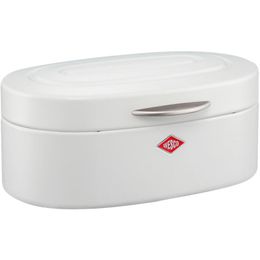 Wesco Brotkasten &raquo;Single Elly&laquo; dicht schlie&szlig;ender Deckel / L&uuml;ftungsl&ouml;cher / Griff wei&szlig; Stahlblech B/H/L: 22cm x 14cm x 32,2cm