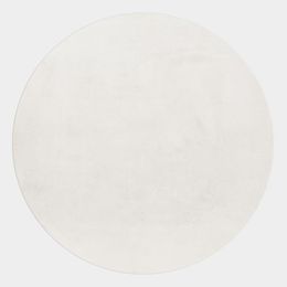 Ayyildiz Teppiche Hochflor-Teppich &raquo;POUFFY 5100 , auch als L&auml;ufer und Rund&laquo; rund 20 mm H&ouml;he L&auml;ufer, weicher glatter Softflor, Kaninchen Fell Haptik, waschbar beige 
