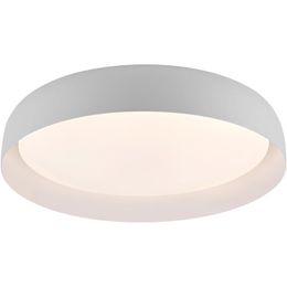 JUST LIGHT Deckenleuchte &raquo;OSKO&laquo; LED-Board 1 Stk. Warmwei&szlig; LED, Fernbedienung, Funk inkl. wei&szlig; 1, &Oslash; 57cm H: 12cm, 1 Stk.