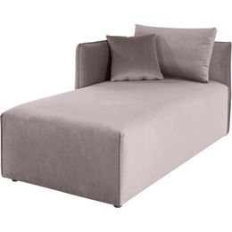 OTTO home Ottomane &raquo;N&ouml;re&laquo; Modul - zum Zusammenstellen; in vielen Bezugsqualit&auml;ten und Farben grau Samtoptik (100% Polyester) B/H/T: 90cm x 86cm x 