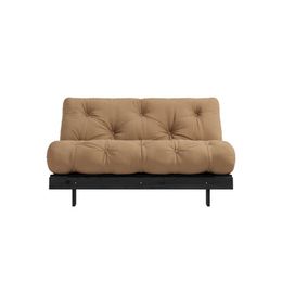 Karup Design Daybett &raquo;Roots Sofa Bed, Schlafsofa,, Bettfunktion, FSC -Massivholz,&laquo; Inkl. Futonmatratze, Made in Europe, langlebig, B: 140 oder 160 cm braun Bezug: 