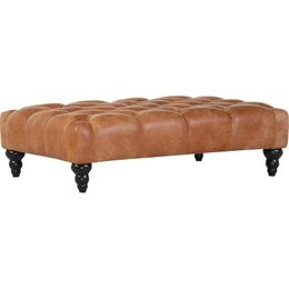 GUTMANN FACTORY Hocker &raquo;Amazonas, Megahocker mit Anilinleder-Bezug, Breite 230 cm&laquo; Sitzpolsterung: formstabiler Poly&auml;therschaum braun B/H/T: 120cm x 35cm x 80cm, 