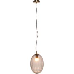 Kayoom H&auml;ngeleuchte &raquo;Virgina&laquo; E27 1 Stk. hochwertig, au&szlig;ergew&ouml;hnlich, handgefertigt grau &Oslash; 23cm H: 36cm, 1 Stk.