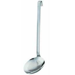 R&ouml;sle R&Ouml;SLE Schauml&ouml;ffel Abseihl&ouml;ffel mit Hakengriff, Edelstahl 18/10, sp&uuml;lmaschinengeeignet silber Edelstahl 18/10 &Oslash; 12cm - L: 35cm