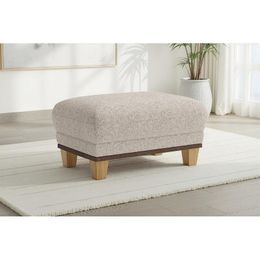 Sit & More sit&more Polsterhocker &raquo;Concept&laquo; mit Buchefu&szlig; in drei Farben zur Auswahl beige 100% Polyester B/H/T: 90cm x 46cm x 60cm, Chenille,mit Fu&szlig; Buche 