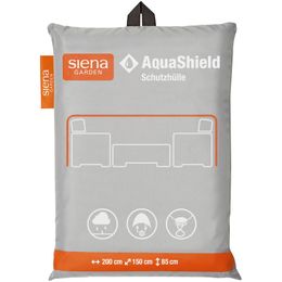 siena GARDEN Gartenm&ouml;bel-Schutzh&uuml;lle &raquo;AquaShield&laquo; Sitzgruppenh&uuml;lle 200x150x85 cm grau Polyester B/H/L: 150cm x 85cm x 200cm