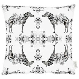 Apelt Dekokissen &raquo;Zebra&laquo; Kissenh&uuml;lle mit F&uuml;llung, 1 St&uuml;ck schwarz Baumwolle, Polyester B/L: 45cm x 45cm, 1 Stk.