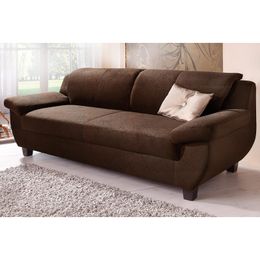 Home Affaire 2-Sitzer &raquo;Yesterday Couch, B/T: 159/91 cm, belastbar bis 140kg/ Sitz&laquo; Microfaser MELROSE , mocca braun Antikleder-Optik Melrose (100% 