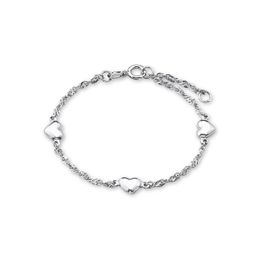 Amor Damen Armband &raquo;Herz&laquo; silber 14cm, Silber 925 (Sterlingsilber)