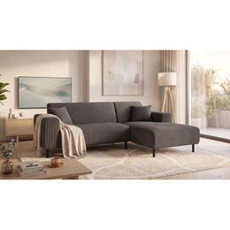 OTTO home Ecksofa &raquo;ARROS L-Form mit Wellenunterfederung, Ma&szlig;e B/T/H: 235/163/81 cm&laquo; incl. Zierkissen, mit Recamiere rechts/links bestellbar, auch in 