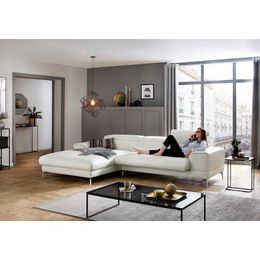 W.Schillig Ecksofa &raquo;piedroo, Designsofa mit tollem Sitzkomfort, bequem und elegant, L-Form&laquo; Kopfteilverstellung, wahlweise mit Sitztiefenverstellung, 