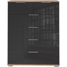 wimex Schubkastenkommode &raquo;Easy&laquo; mit Glas- oder Spiegelfront grau B/H/T: 82cm x 102cm x 41cm, 6 Stk.