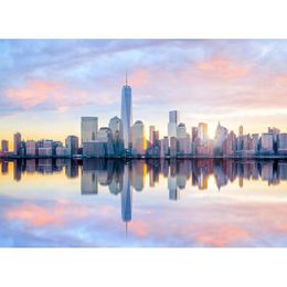 Livingwalls living walls Fototapete &raquo;Designwalls Skyline New York 1&laquo; glatt Vlies, Wand, Schr&auml;ge, Decke bunt Vlies B/L: 3,5m x 2,55m