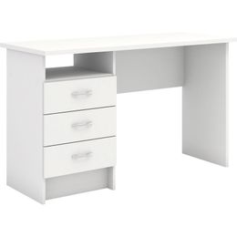 Home Affaire Schreibtisch &raquo;Function Plus, Arbeitstisch, B&uuml;rotisch&laquo; Computertisch mit 3 Schubladen, Breite 120 cm, Tiefe 48 cm wei&szlig; B/H/T: 120cm x 
