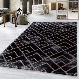 Ayyildiz Teppiche Teppich &raquo;NAXOS 3814&laquo; rechteckig 12 mm H&ouml;he L&auml;ufer, Wohnzimmer braun Polypropylen (PP) B : 140cm 1 Stk., 12mm, L: 200cm