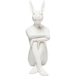 KARE Dekofigur &raquo;Deko Figur Gangster Rabbit Schwarz&laquo; wei&szlig; Polyresin, Stahl B/H/T: 26cm x 39cm x 15cm