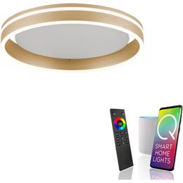 Neuhaus Q SMART HOME LIGHTS LED Deckenleuchte &raquo;Q-VITO&laquo; LED-Board 1 Stk. warmwei&szlig; - kaltwei&szlig; beige 1, &Oslash; 40cm, 1 Stk.