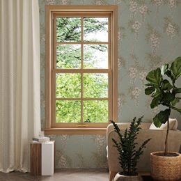 SUPERFRESCO EASY Vliestapete &raquo;Glyzinienbaum&laquo; gebl&uuml;mt gepr&auml;gt 10mx52cm (ca. 5m2) blau Vlies B/L: 0,52m x 10m, Rollen: 1