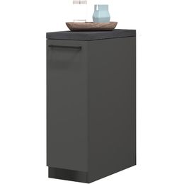 KOCHSTATION Apothekerschrank &raquo;KS-Sole,Apothekerkommode&laquo; Breite/H&ouml;he 30/85 cm, Anbau-und Unterbau m&ouml;glich schwarz anthrazit, B/H/T: 30cm x 85cm x 60cm