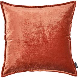 done. Dekokissen &raquo;Glam&laquo; unifarben, Rei&szlig;verschluss, Kissenh&uuml;lle ohne F&uuml;llung, 1 St&uuml;ck rot Polyester B/L: 65cm x 65cm, 1 Stk.