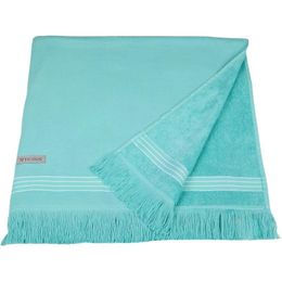 Ross Hamamtuch &raquo;Hamam&laquo; idealer Begleiter f&uuml;r Strand, Sauna oder Wellnessbereich blau Hamam Frottier, Hamam Frottier B/L: 90cmx180cm, 1 Stk., Hamamtuch