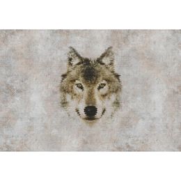 Livingwalls living walls Fototapete &raquo;Walls by Patel Big Three 1&laquo; glatt Vlies, Wand, Schr&auml;ge beige Vlies B/L: 4m x 2,7m