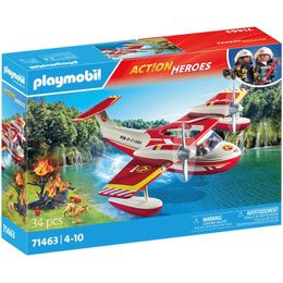 Playmobil Konstruktions-Spielset &raquo;Feuerwehrflugzeug mit L&ouml;schfunktion (71463), Action Heroes&laquo; Made in Europe bunt Einheitsgr&ouml;&szlig;e Konstruktions-Spielset