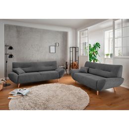 Home Affaire Polstergarnitur &raquo;Drago, modern und zeitlos, aktuelle Formensprache, komfortabel&laquo; Set, 3-Sitzer und 2-Sitzer, 2 Stk. tlg. als Sessel/