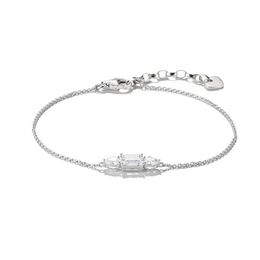 Thomas Sabo Damen Thomas Sabo Armband &raquo;Bold Elegance Armband mit funkelnden Zirkonia&laquo; mit Zirkonia (synth.) 19, Silber 925 (recycelt)
