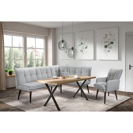 exxpo - sofa fashion Eckbank &raquo;Mocca Essbank, Sitzbank&laquo; hoher Sitzkomfort, bequem und elegant, hochwertige Detailverarbeitung B/H/T: 240cm x 94cm x 