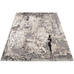 OCI DIE TEPPICHMARKE Teppich &raquo;JUWEL LIRAY, auch als L&auml;ufer und in Rund&laquo; rechteckig 20 mm H&ouml;he Kurzflor, Wohnzimmer, Marmor Optik, Hoch Tief Effekt, 