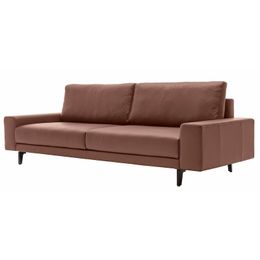 Creation BY ROLF BENZ 3-Sitzer &raquo;CR.450, Designsofa, Loungesofa&laquo; Armlehne breit niedrig, Alugussf&uuml;&szlig;e in umbragrau, Breite 220 cm braun NaturLEDER OSKAR