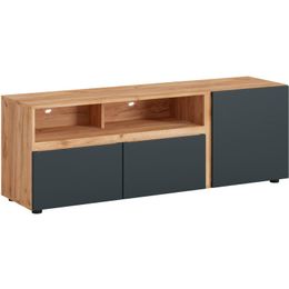 Home Affaire Lowboard &raquo;Morongo&laquo; Breite ca. 149 cm grau Holzwerkstoff, MDF B/H/T: 148,7cm x 52,5cm x 39,6cm, 2 Stk., 1 Stk.