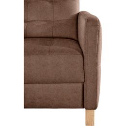 exxpo - sofa fashion Sessel &raquo;Elio, Loungesessel, aufwendige Detailverarbeitung, bequem und modern&laquo; hoher Sitzkomfort f&uuml;r entspannende Momente braun 