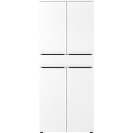 Germania Aktenschrank &raquo;Mailand&laquo; optional mit Schublade, T&uuml;rd&auml;mpfer, Breite 80 cm, Made in Germany wei&szlig; Holzwerkstoff Wei&szlig;, B/H/T: 80cm x 197cm x 40cm,