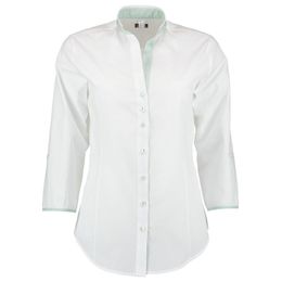 OS-Trachten Trachtenbluse Bamua in wei&szlig;-mint | Gr.: 54