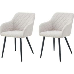 Home Affaire Esszimmerstuhl &raquo;SUDBURRY, 2er Set, mit Metallgestell in matt schwarz&laquo; (Set) 2 Stk.in verschiedenen Farben, Belsatbarkeit pro Stuhl 120 kg