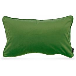 HOCK Dekokissen &raquo;Nobile Samt&laquo; Kissenh&uuml;lle mit F&uuml;llung, 1 St&uuml;ck gr&uuml;n Polyester B/L: 50cm x 30cm, 1 Stk.