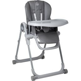 BABYGO Hochstuhl &raquo;Divan, grau&laquo; () platzsparend zusammenklappbar grau Aluminium, Kunststoff B/H/T: 58cm x 107cm x 58cm