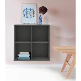Regal &raquo;Mistral, Hochwertig H&auml;ngeregal, Wandregal, Verstellbar Einlegeb&ouml;den&laquo; B:70 cm, T:27 cm, anpassungsbar Designm&ouml;bel grau B/H/T: 70cm x 70cm x 27cm
